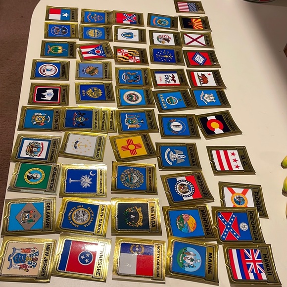 National Flag Foundation | Other | Vintage 97s State Seal Stickers ...